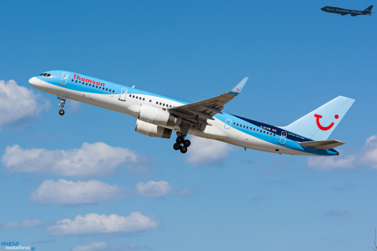Boeing 757 - BOEING 757-204(WL) G-BYAW THOMSON AIRWAYS - Airplane Gallery