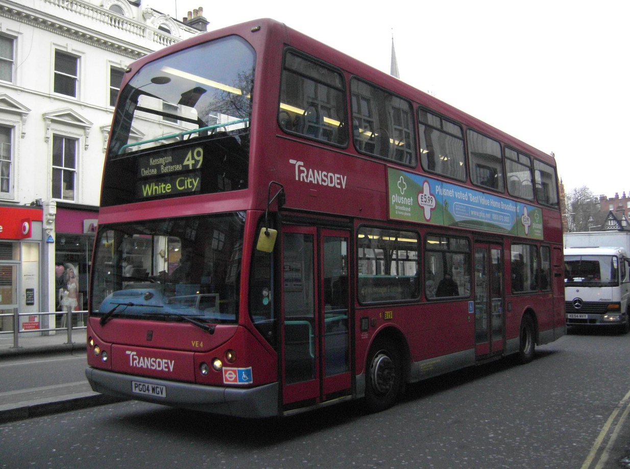 Transdev - TRANSDEV LONDON #VE-4 - EAST LANCS MYLLENNIUM VYKING / VOLVO ...