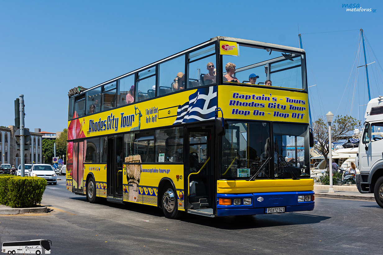 Λεωφορεία Αστικών Ξεναγήσεων - MAN ND202 RHODES CITY TOUR - Bus Gallery