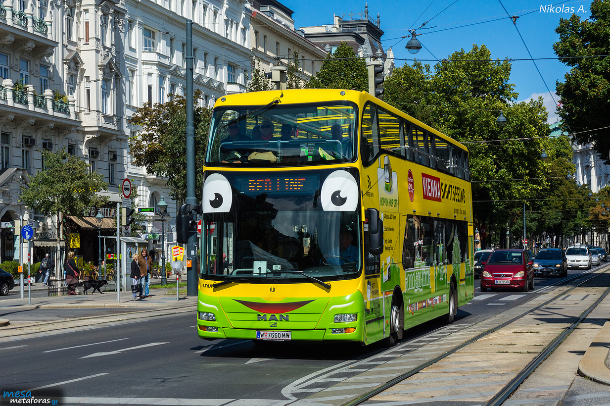 Vienna Sightseeing - MAN NL283F UNVI URBIS 2.5DD VIENNA SIGHTSEEING ...