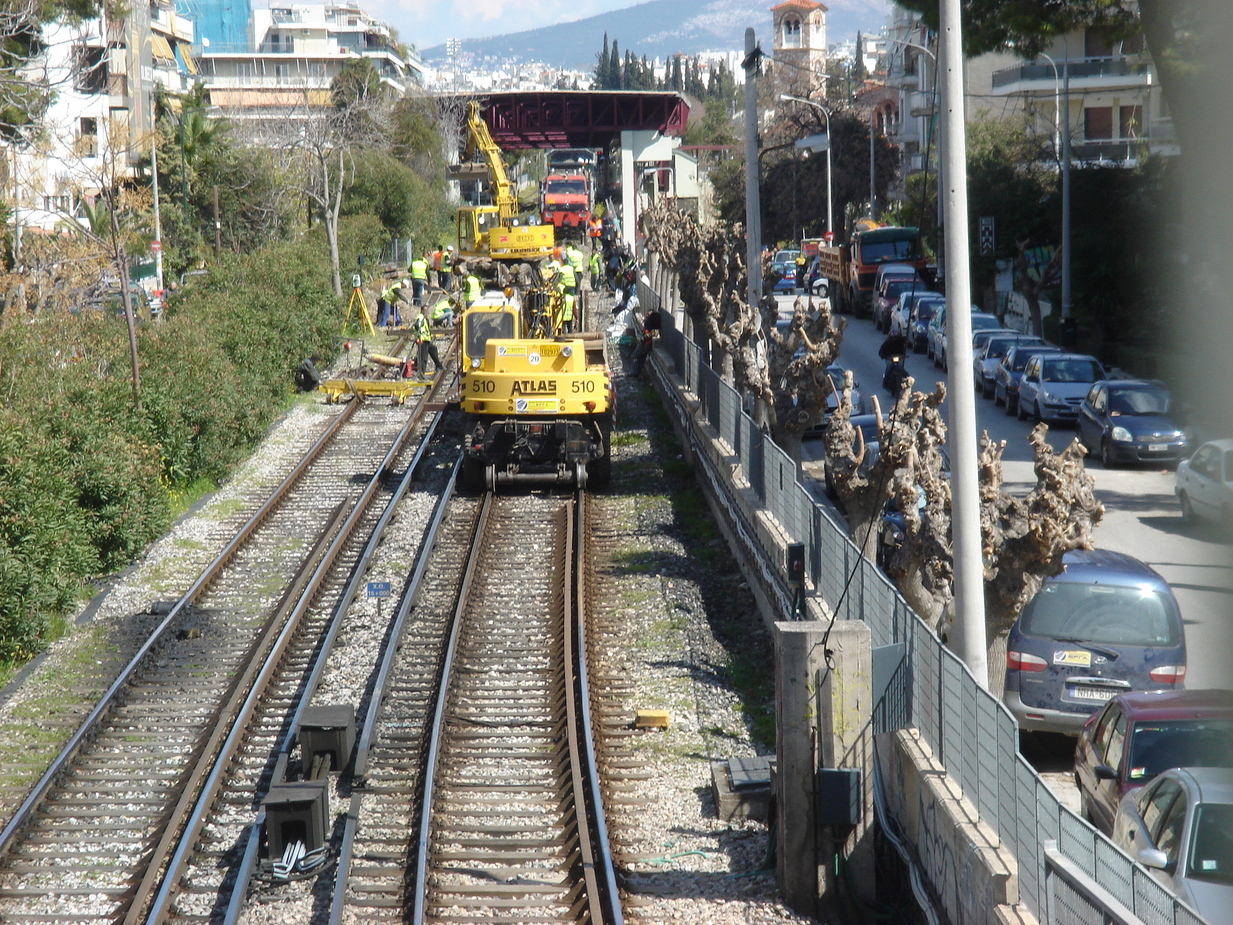 Αγ Ελευθέριος - Α. Πατήσια - ΑΝΑΚΑΙΝΙΣΗ ΓΡΑΜΜΗΣ ΗΣΑΠ - ΨΑΛΙΔΙ - Train ...